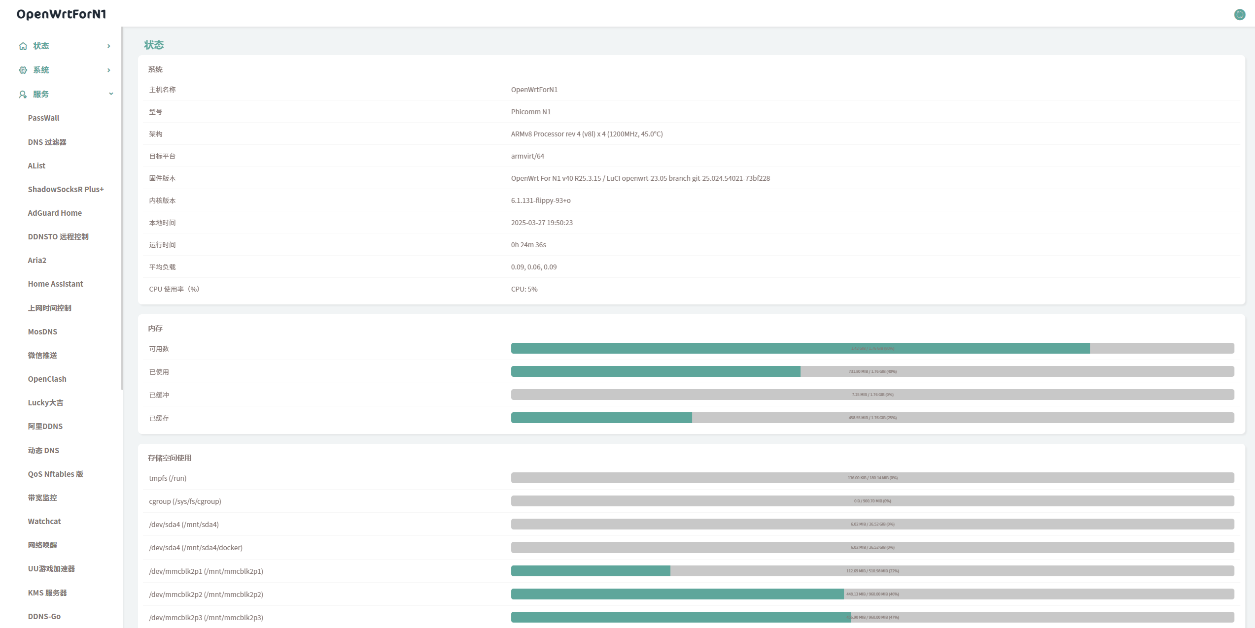 [08/30]OpenWrt For N1 稳定固件 和谐上网/docker/agh/JD签到/网易音乐解锁等-斐讯无线路由器以及其它斐迅网络 ...